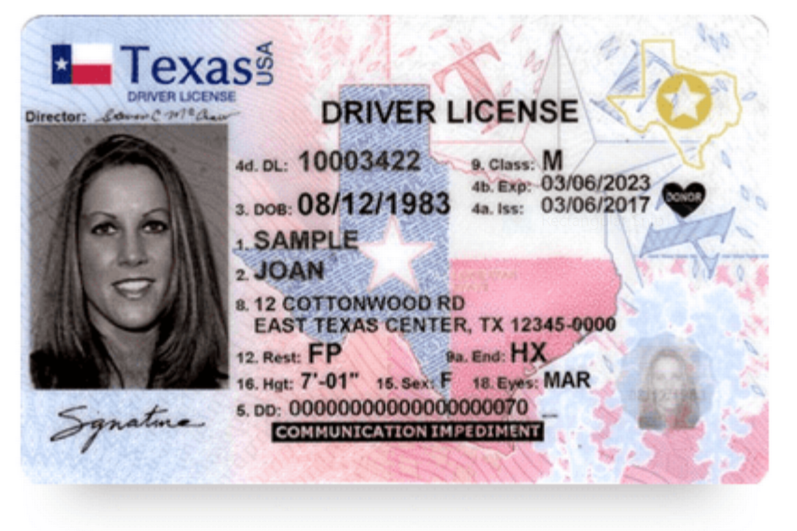 Cita Para ID De Texas Por Primera Vez | Horarios, oficina y más