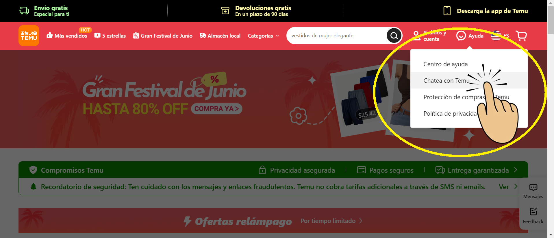 Teléfono Servicio al Cliente de Temu en Español | Información en USA ...