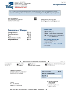 ¿Cómo pagar TxTag en línea o sin factura? | Crear una cuenta